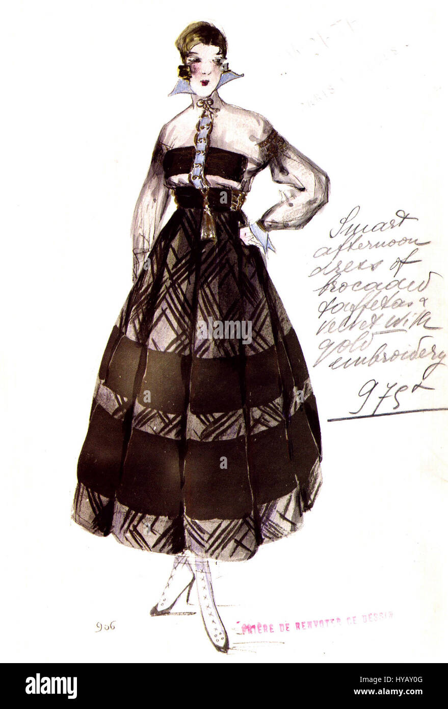 The 1916 Afternoon Dress by the House of Worth epitomizes early 20th ...
