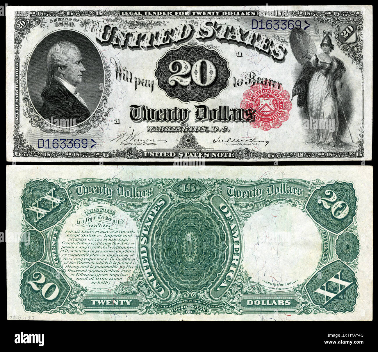 American money 1880s hi-res stock photography and images - Alamy