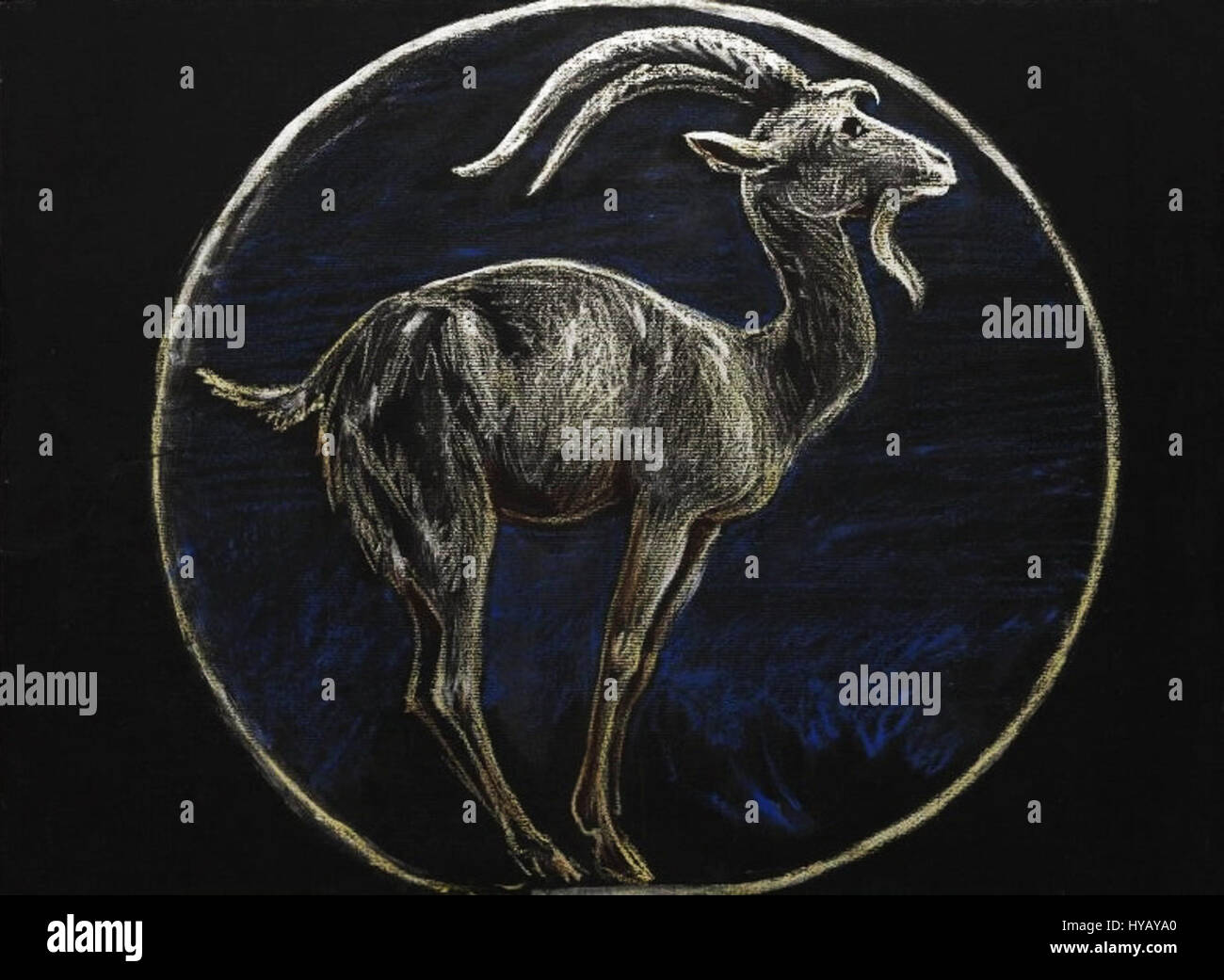 'Capricorn' by Thoma is a symbolic representation of the zodiac sign ...
