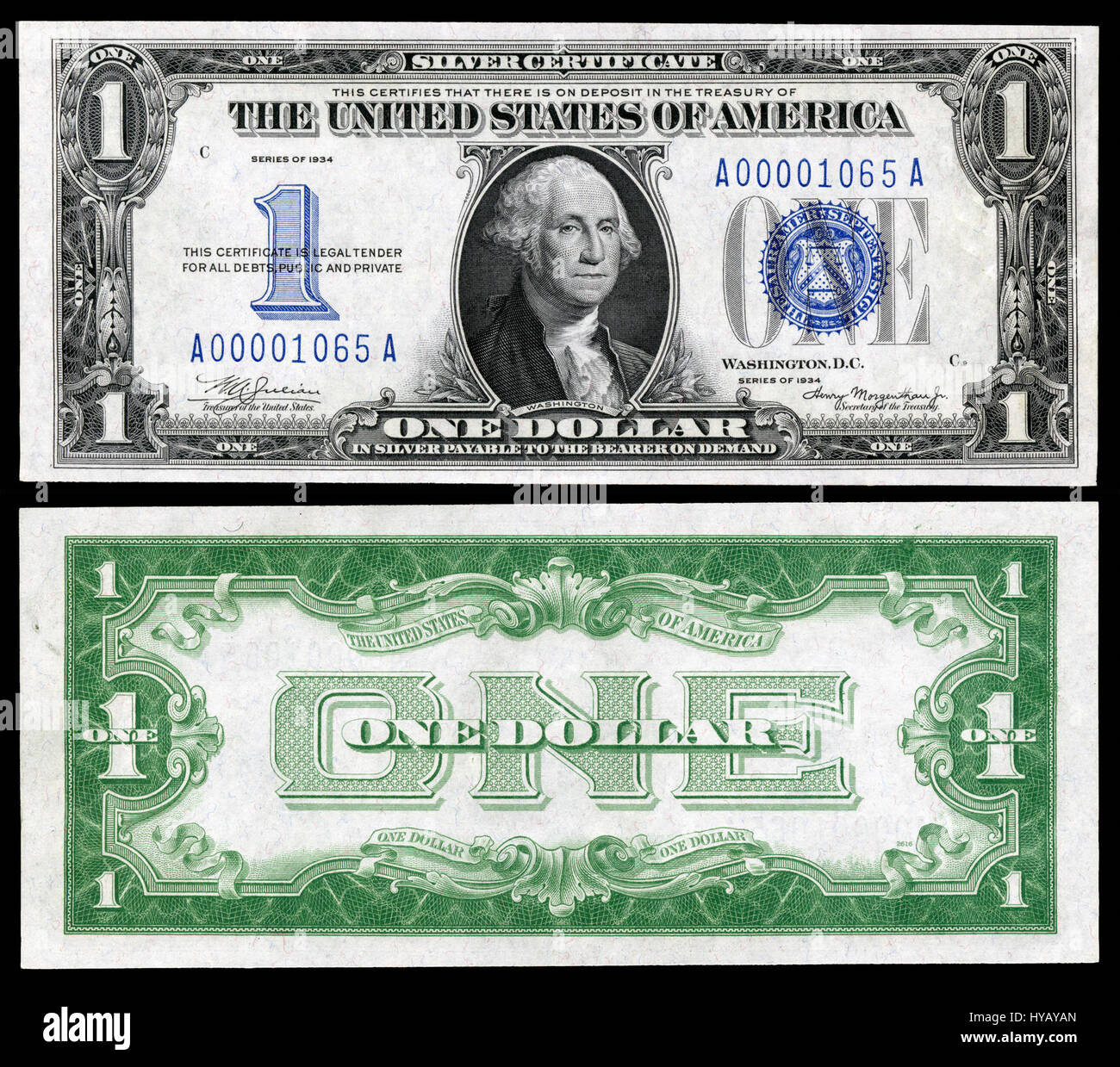 Us dollar bill 1930s hi-res stock photography and images - Alamy