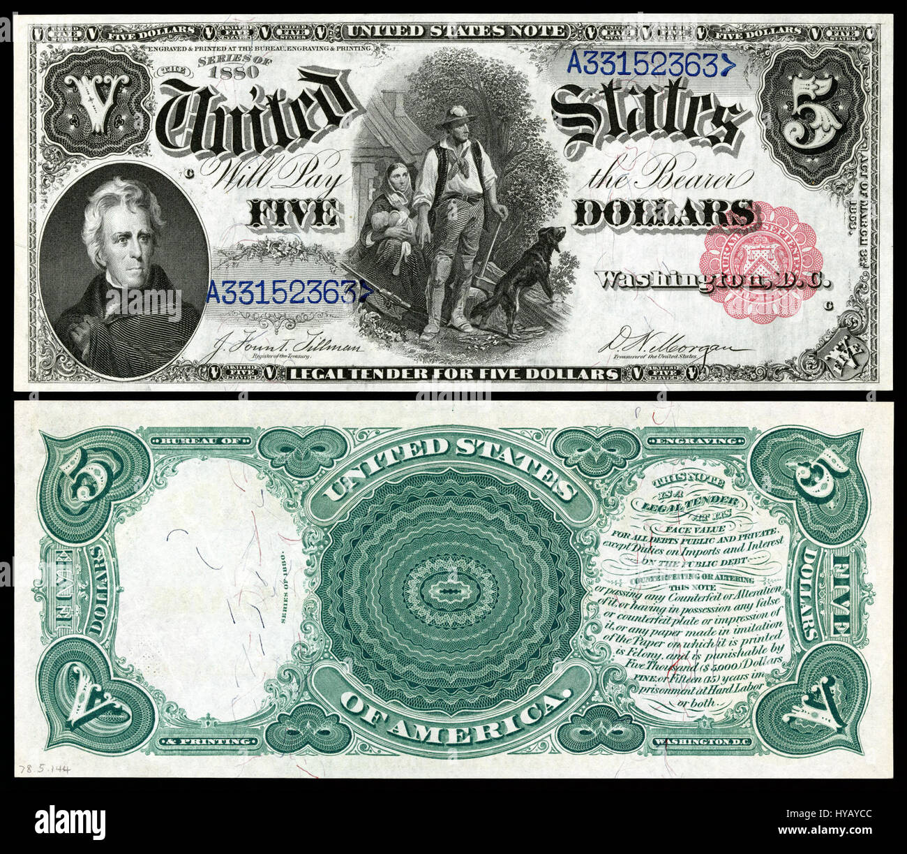 19th century u s currency hi-res stock photography and images - Alamy