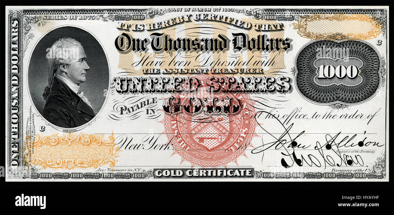 19th century u s currency hi-res stock photography and images - Alamy