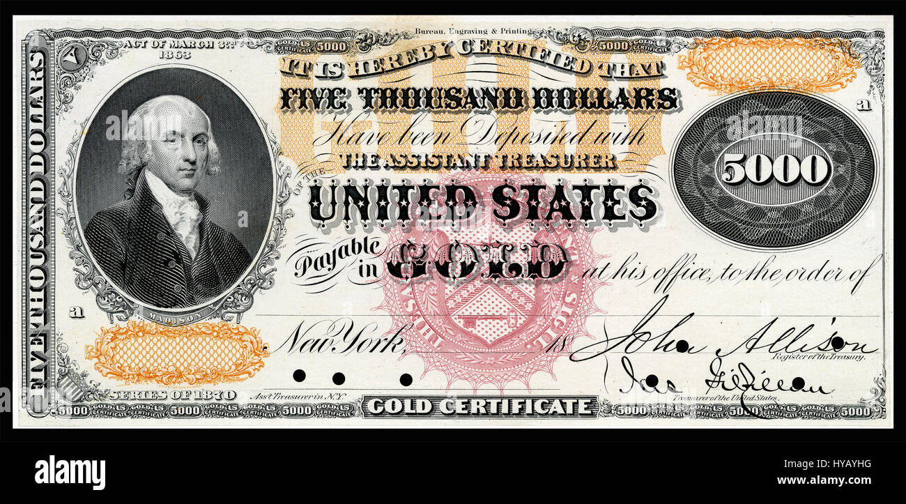 Gold standard banking 19th hi-res stock photography and images - Alamy