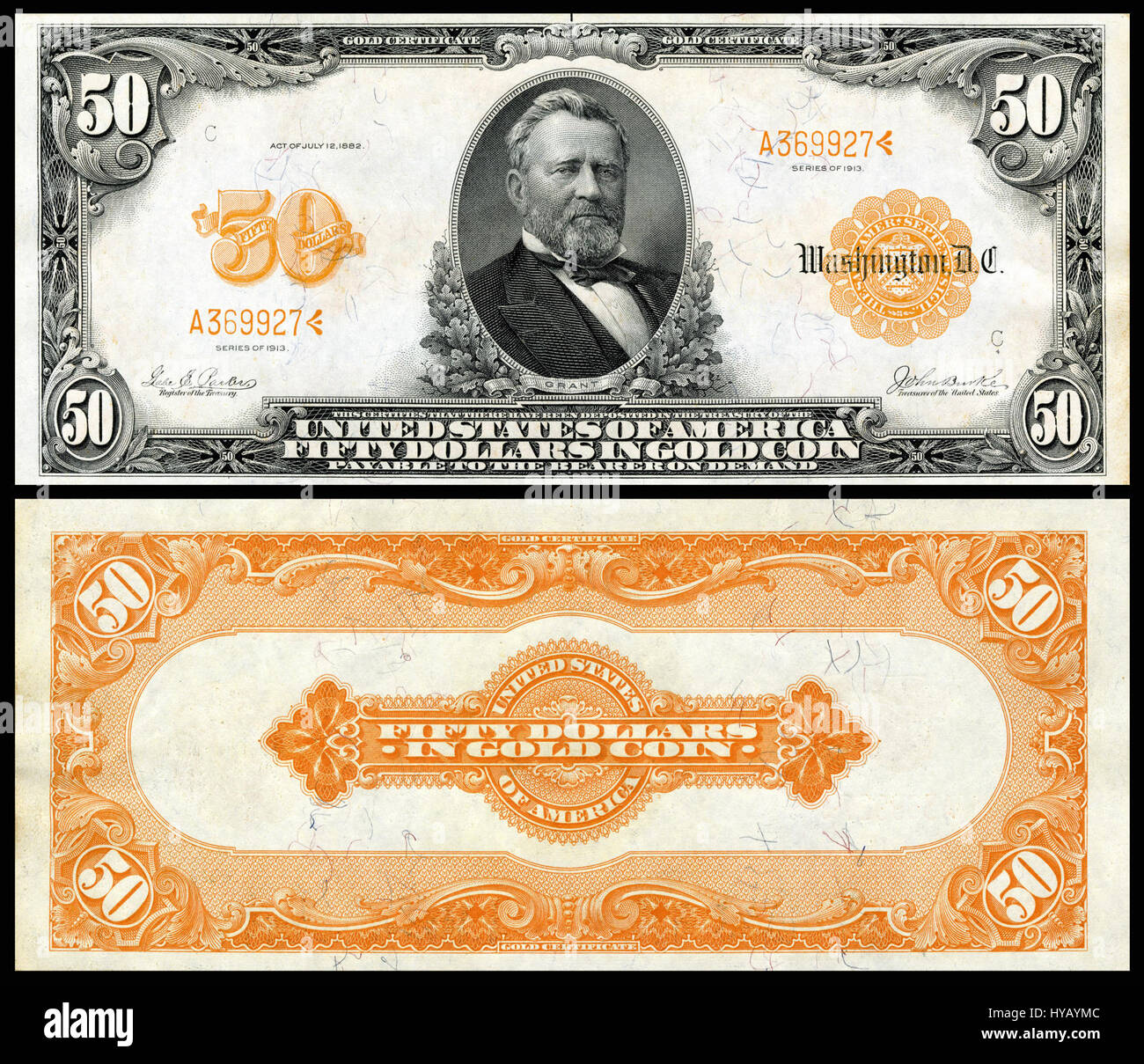 The US $50 GC 1913 Fr 1199 is a historical currency note from the ...