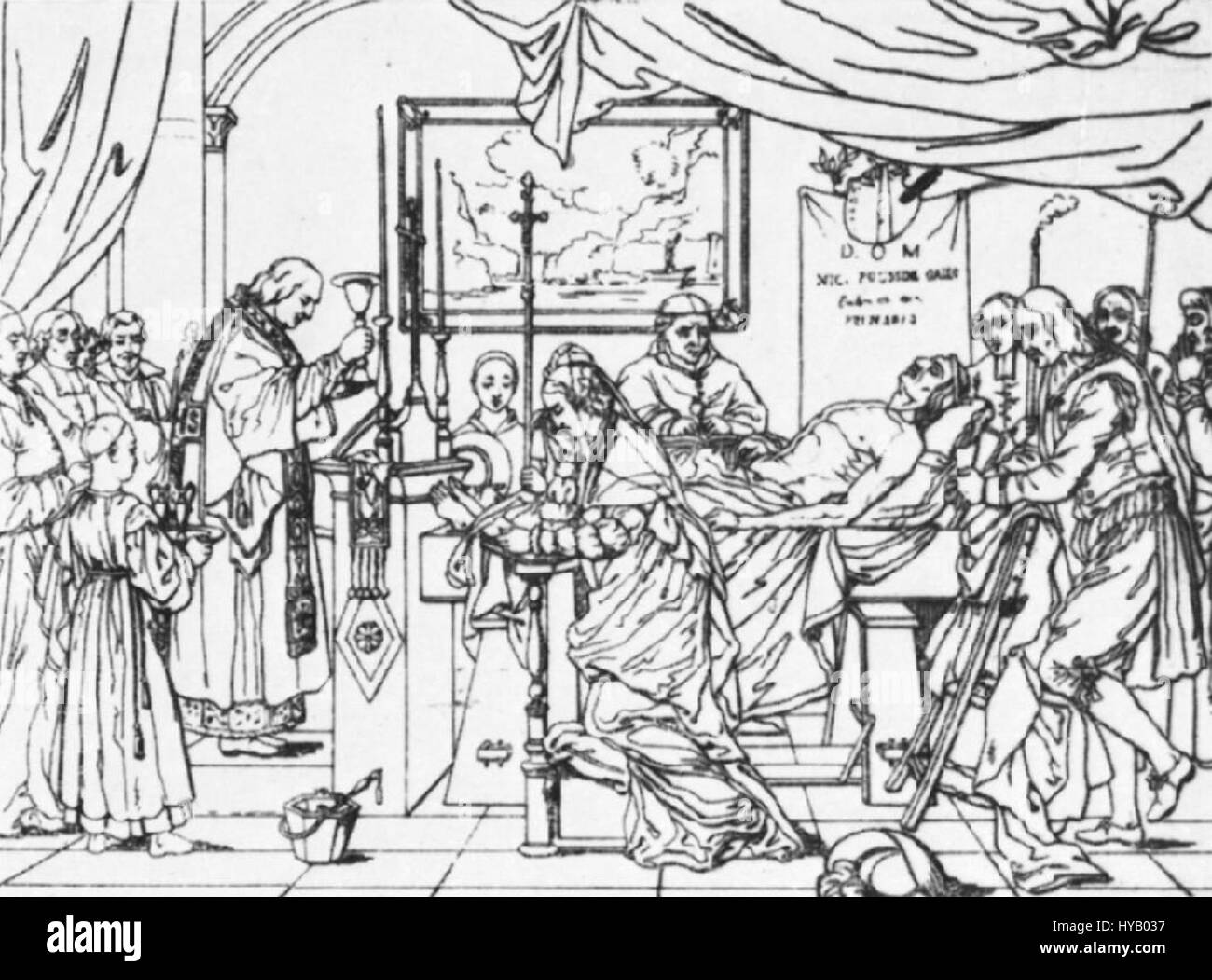 The painting 'Bergeret Poussin' refers to a work combining the styles ...