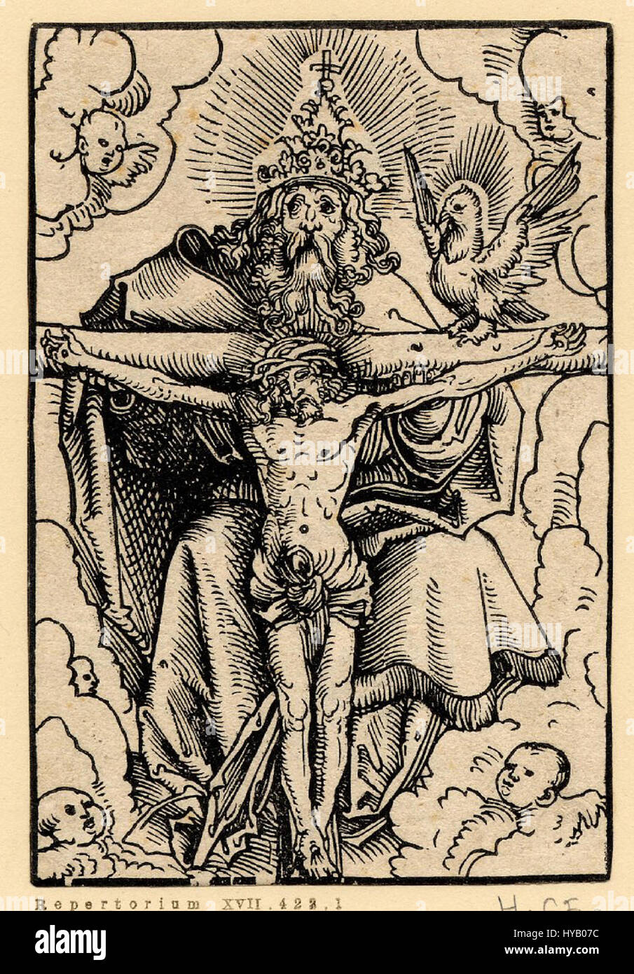 'Trinity' by Lucas Cranach the Elder, painted in 1513, is a religious ...