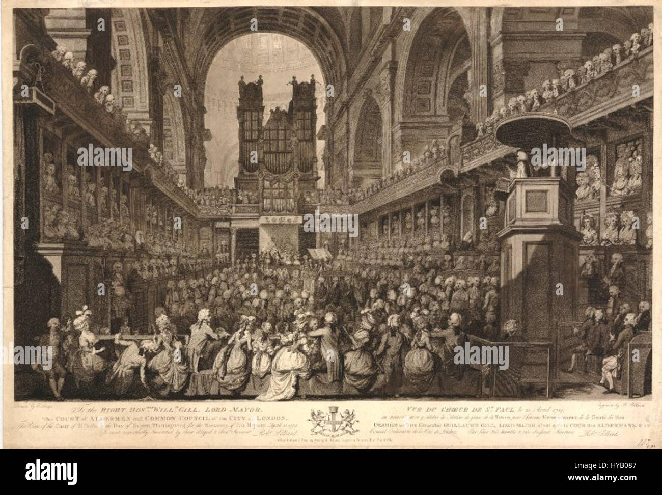 The Father Smith Organ in St. Paul's Cathedral, installed in 1789, is a ...