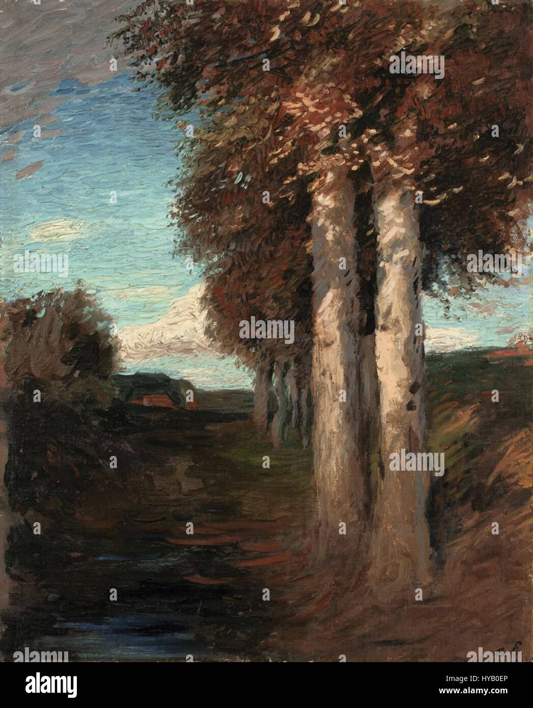 *Herbstliche Moorlandschaft* (Autumn Moorland) by Hans am Ende, painted ...