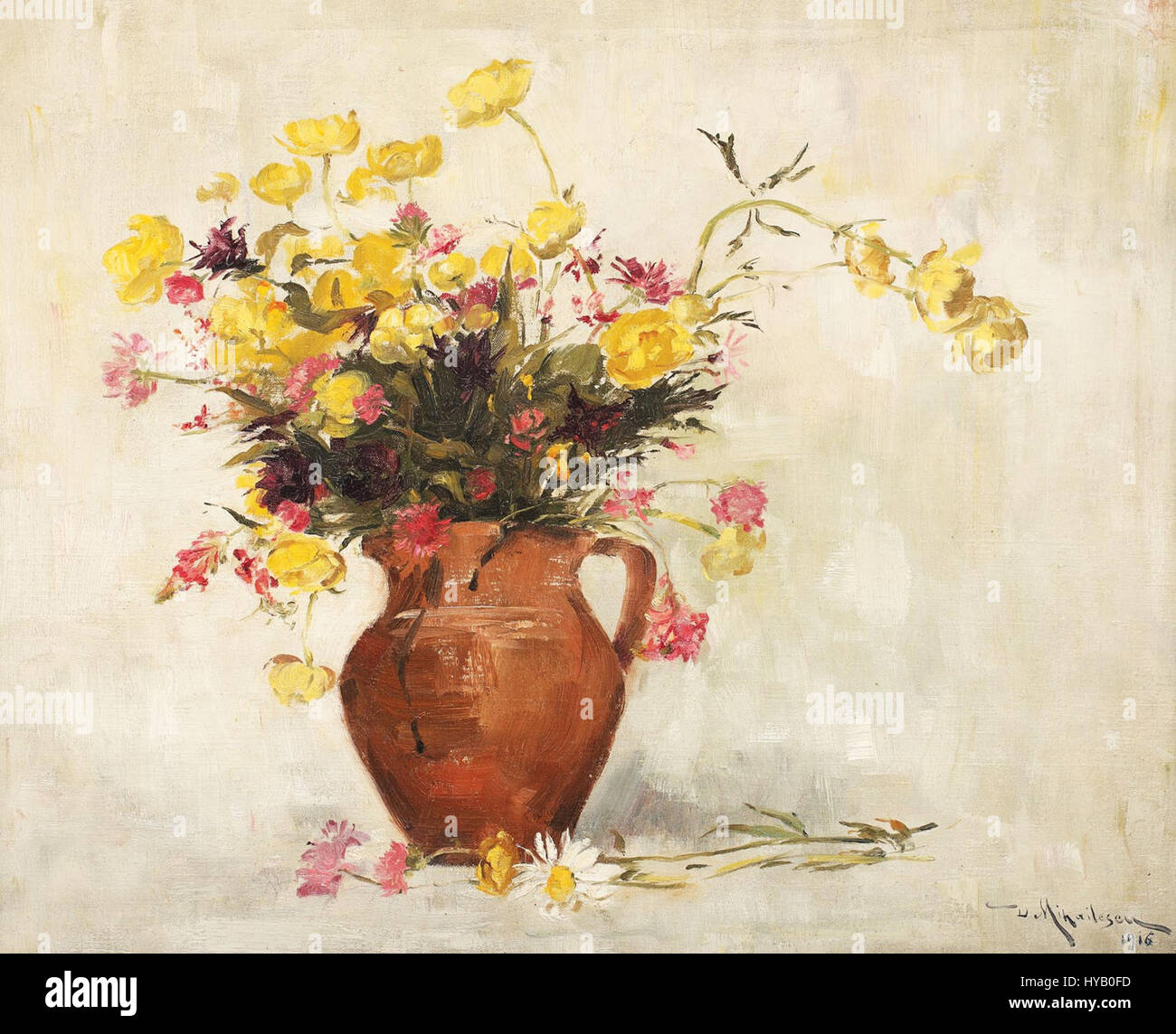 An artwork by Dimitrie Mihailescu titled 'Ulcica cu piciorul cocosului ...