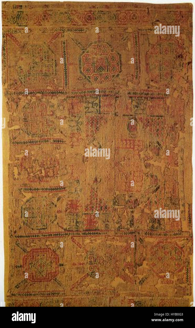 The Keir Collection features an example of cut loop Coptic fabric, an ...