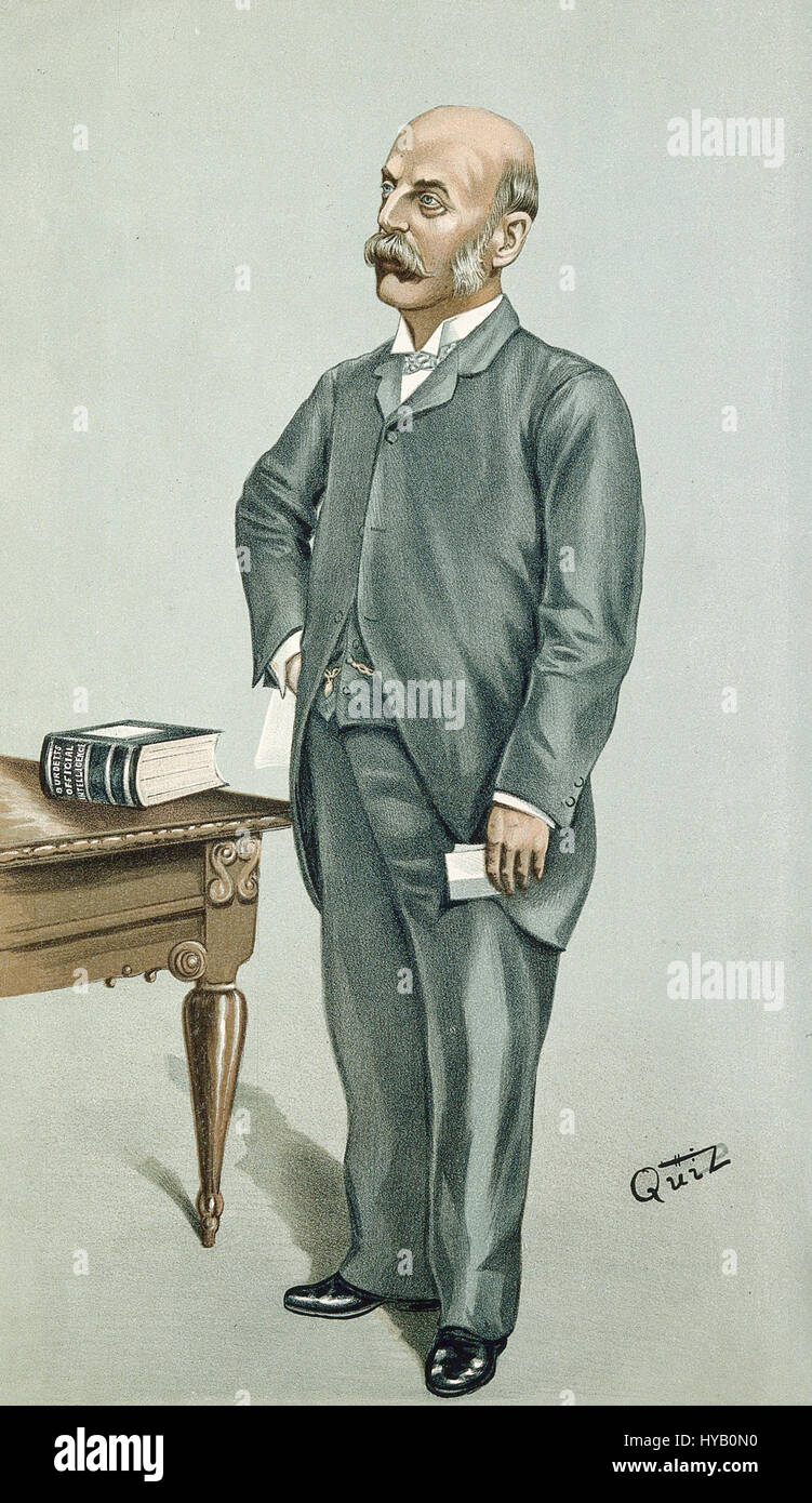 Henry Charles Burdett Vanity Fair 14 July 1898 Stock Photo - Alamy