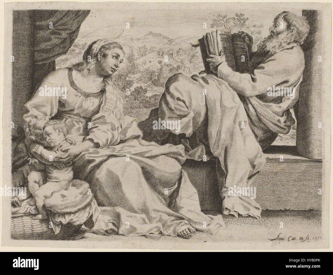 Annibale Carracci’s 'Sacra Famiglia e san Giovannino' depicts the Holy ...