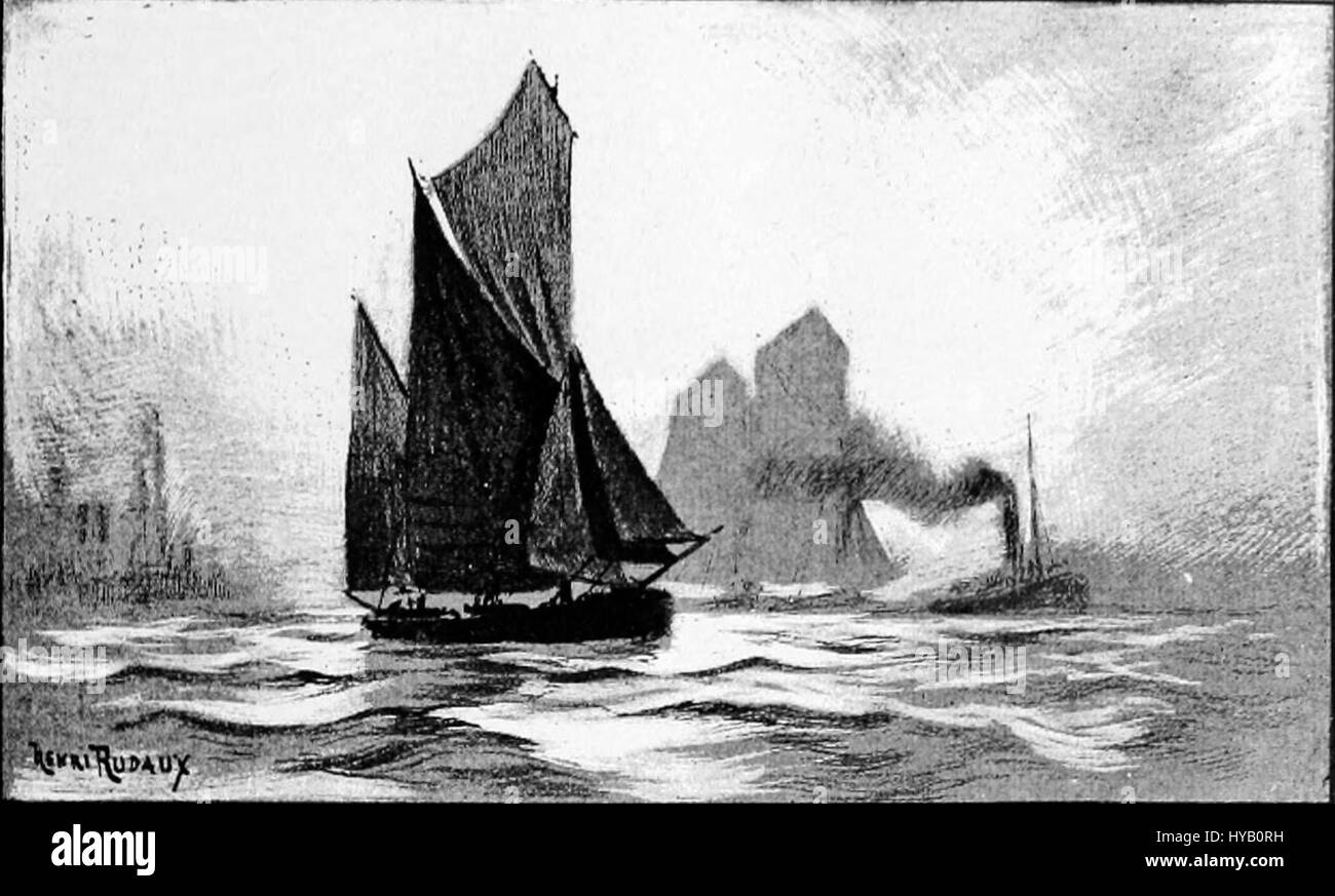 'En rade de Spithead Angleterre' by Henri Edmond Rudaux portrays a ...