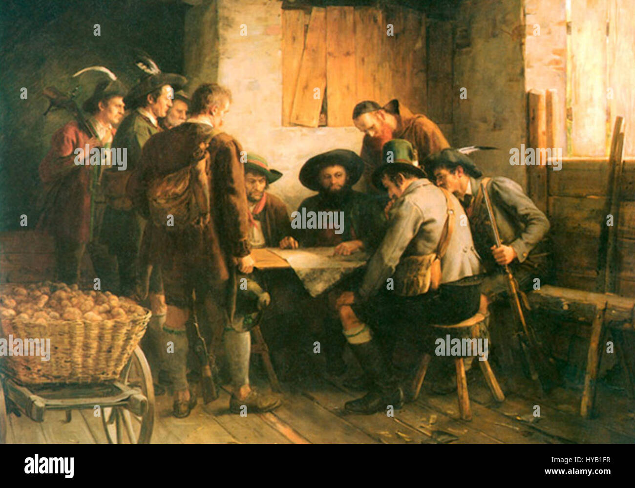 The *Conseil de guerre d'Andreas Hofer* (War Council of Andreas Hofer ...