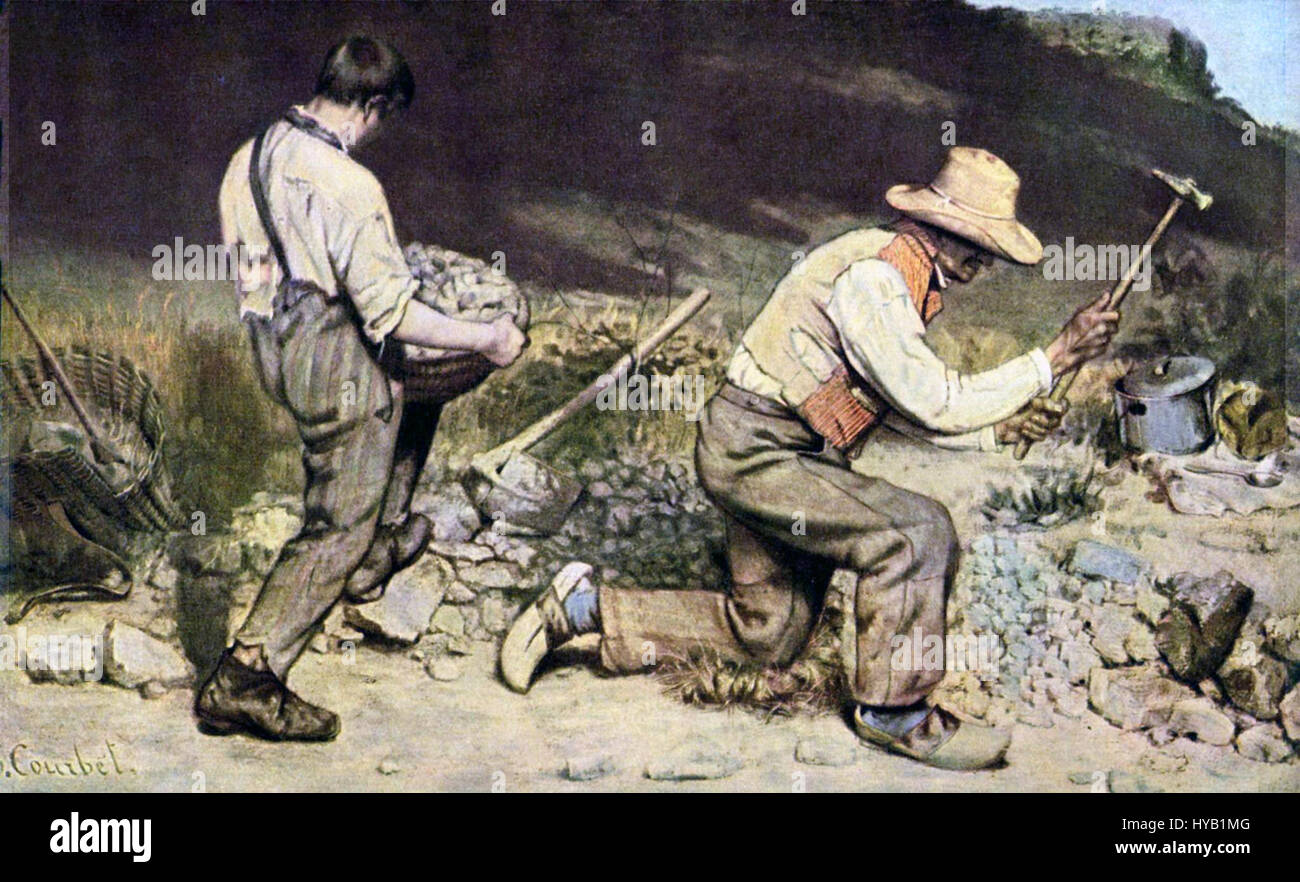 The stone breakers courbet hi-res stock photography and images - Alamy