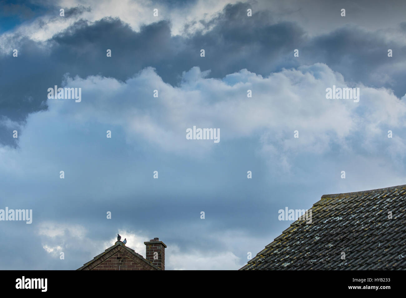 Atmospheric sky with clouds Stock Photo - Alamy