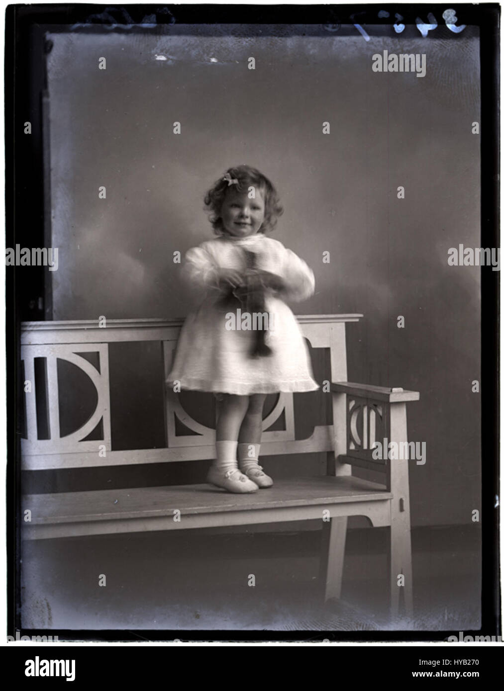 The photograph 'Baby Caton, 5 May 1916' captures an infant at a ...