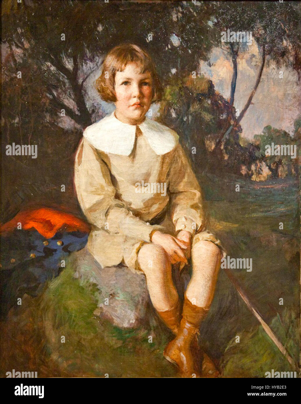 'Portrait of Atherton Loring Jr.' is an oil painting by Frank Weston ...