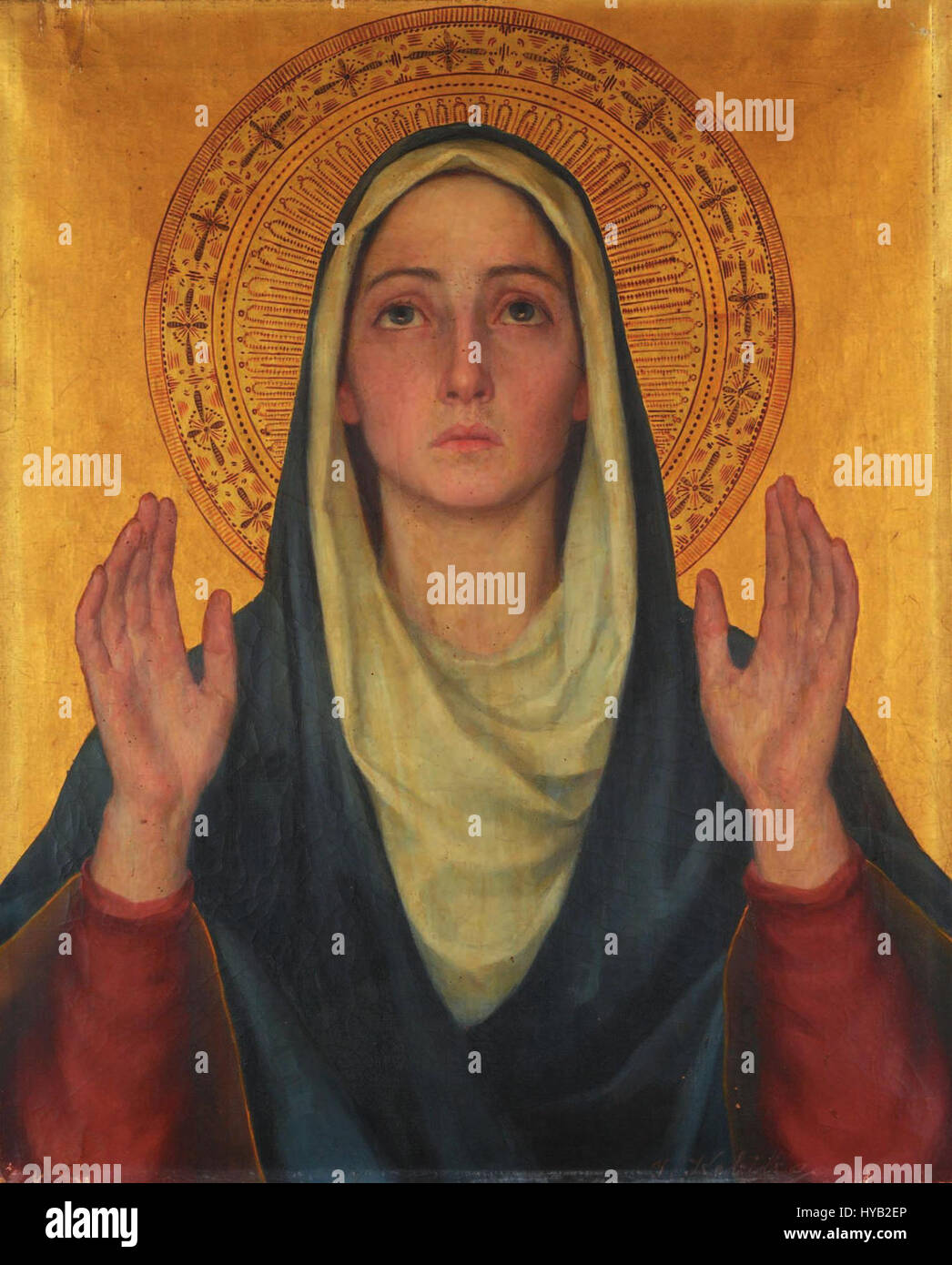 Ivana Kobilca’s 'Madonna Souvan' is a portrait that features the Virgin ...