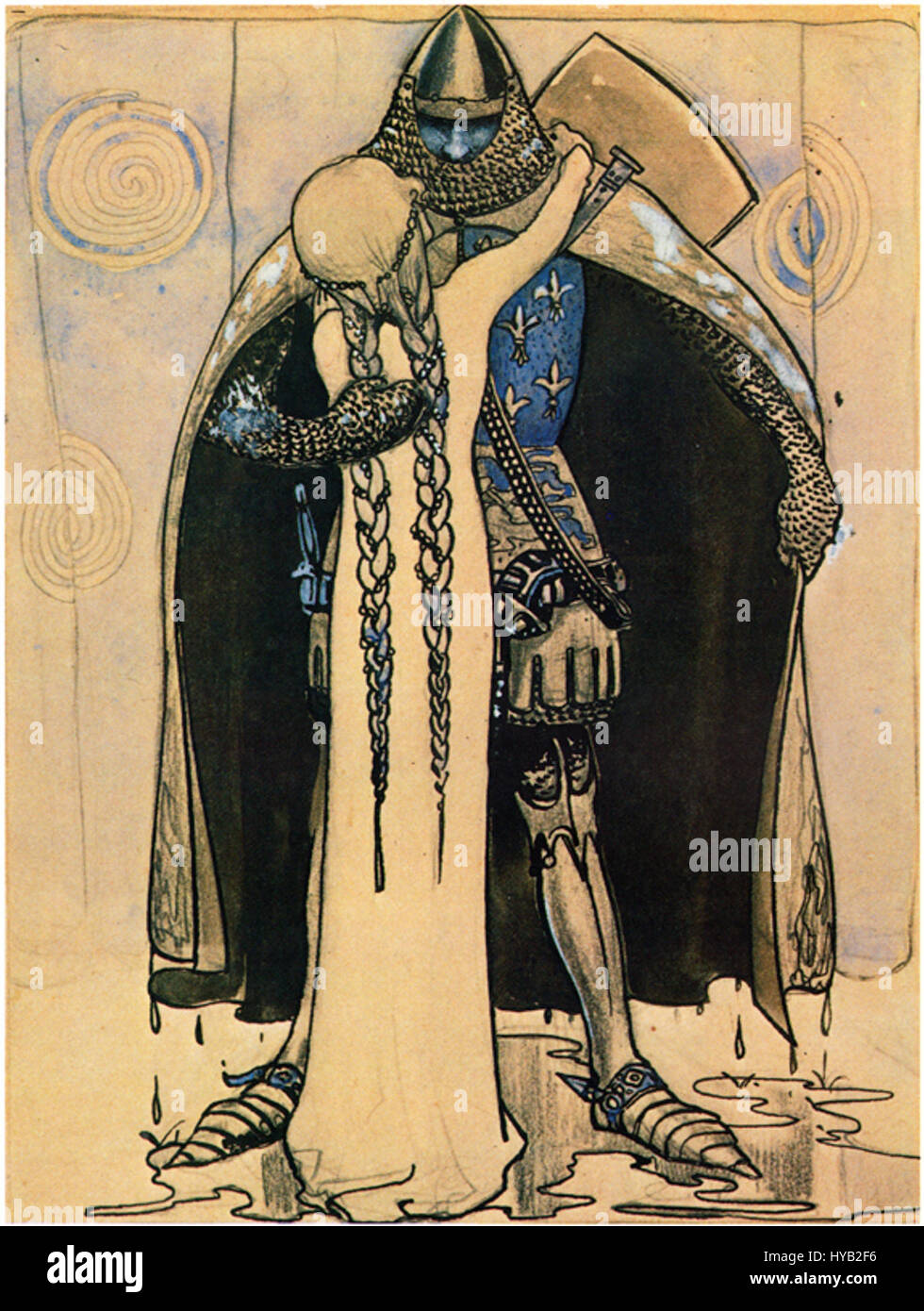 'Jolantha 3' by John Bauer, created in 1907, is a captivating example ...