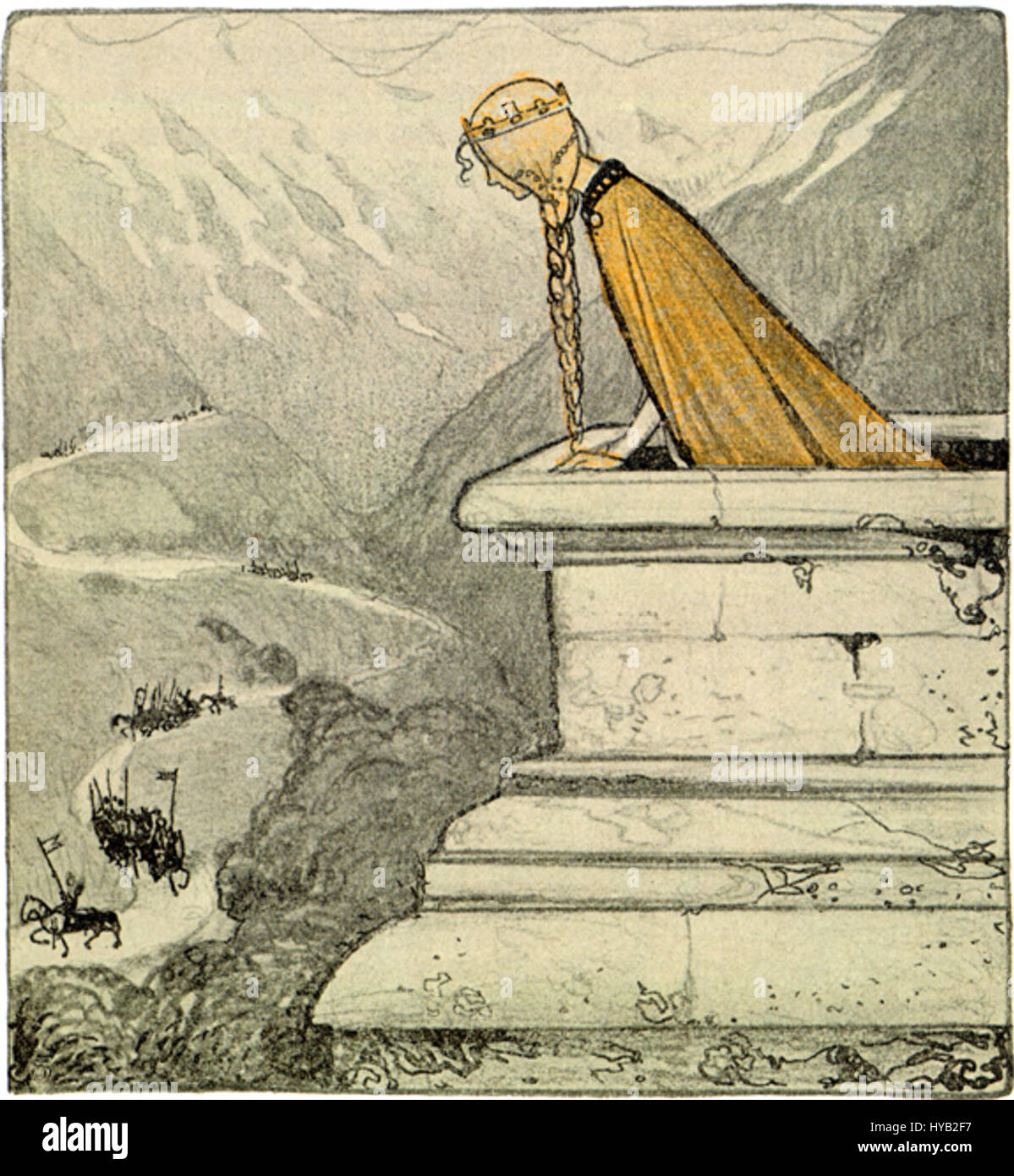 The portrait Jolantha von Freudenstein by John Bauer (1907) depicts a ...