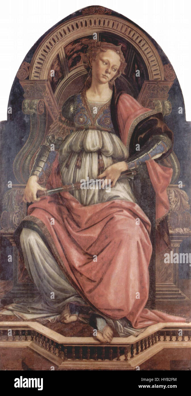 Fortitudo, a painting by Sandro Botticelli, depicts the Roman goddess ...