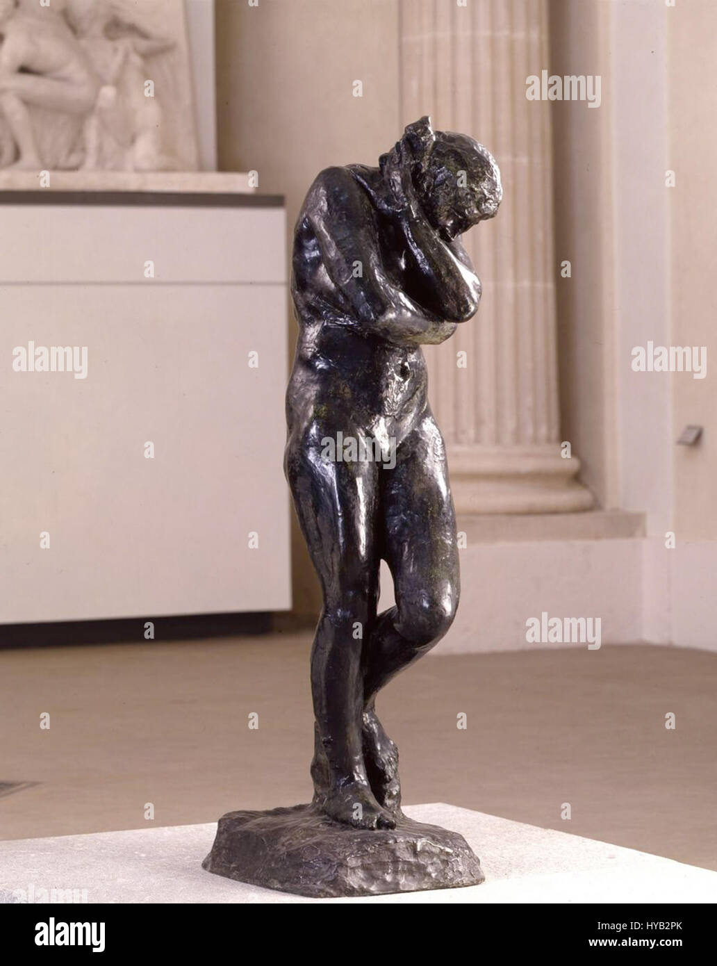 Eve, created by Auguste Rodin, is a marble sculpture depicting the ...