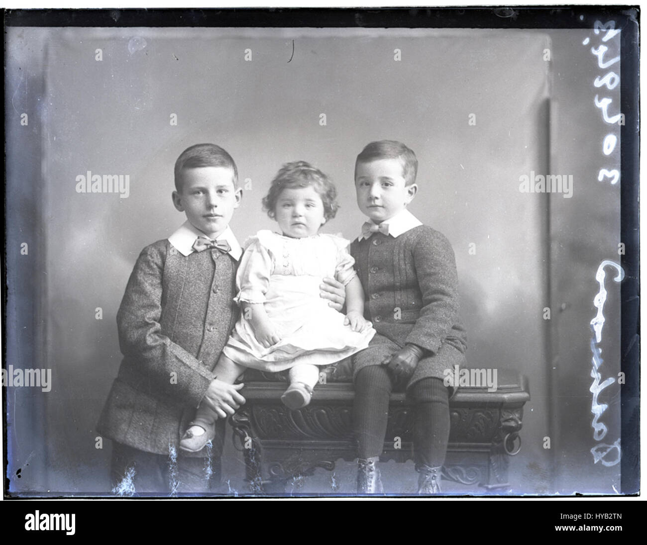 The Dashwood children, photographed on November 25, 1909, provide a ...