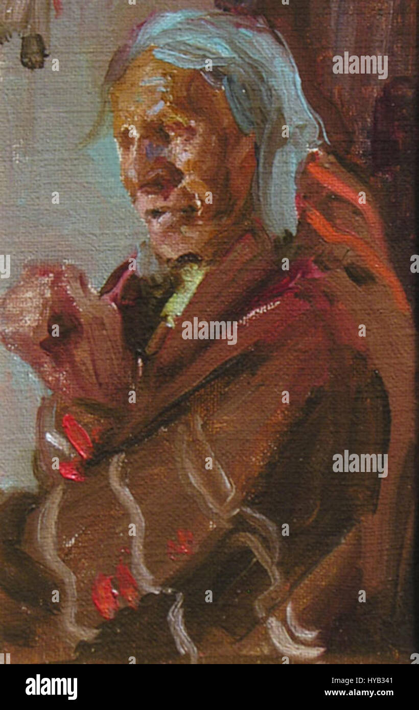 'Pueblo Blind Man' by Gerald Cassidy is a striking portrait of a Native ...