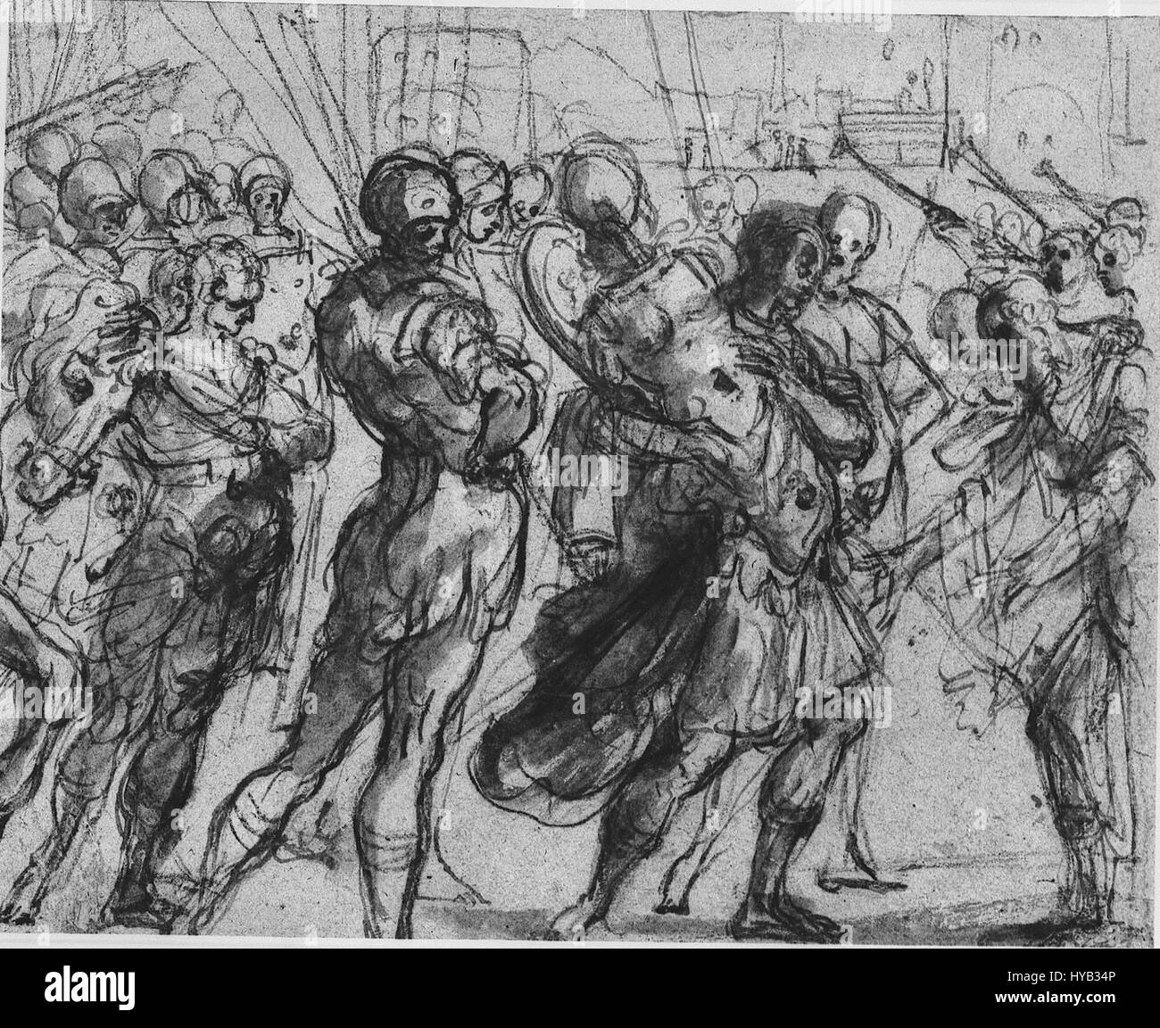 Triumph of the virtues Black and White Stock Photos & Images - Alamy