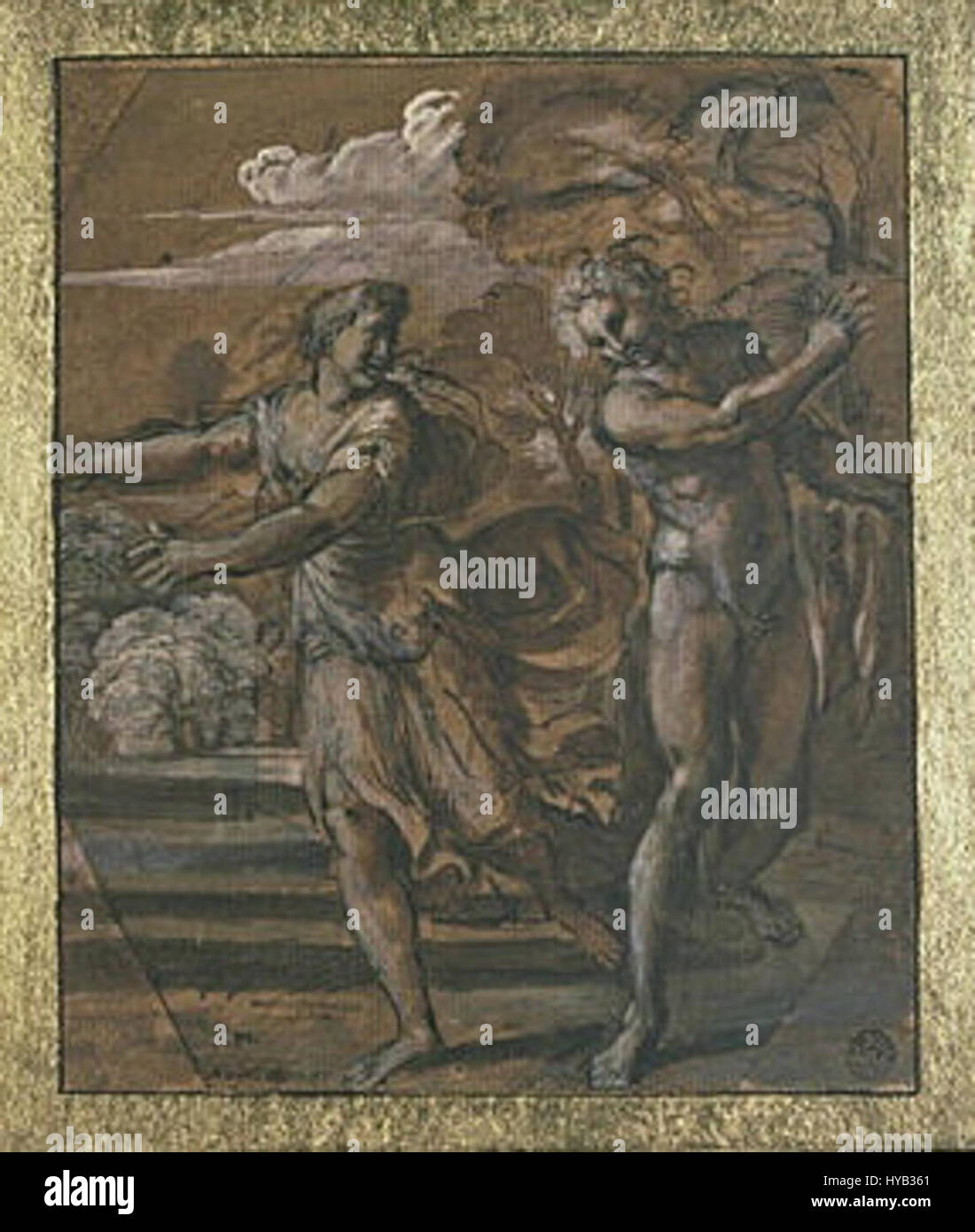 Annibale Carracci's *Study for Lupercalia* is an unfinished preparatory ...