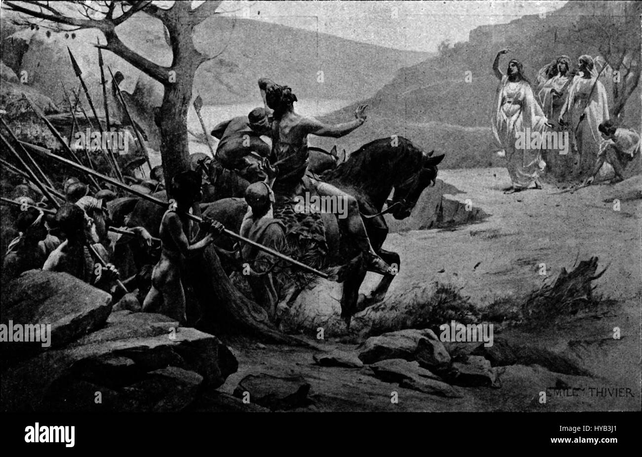 Emile Thivier’s 'Jephte' is a painting that portrays the biblical ...