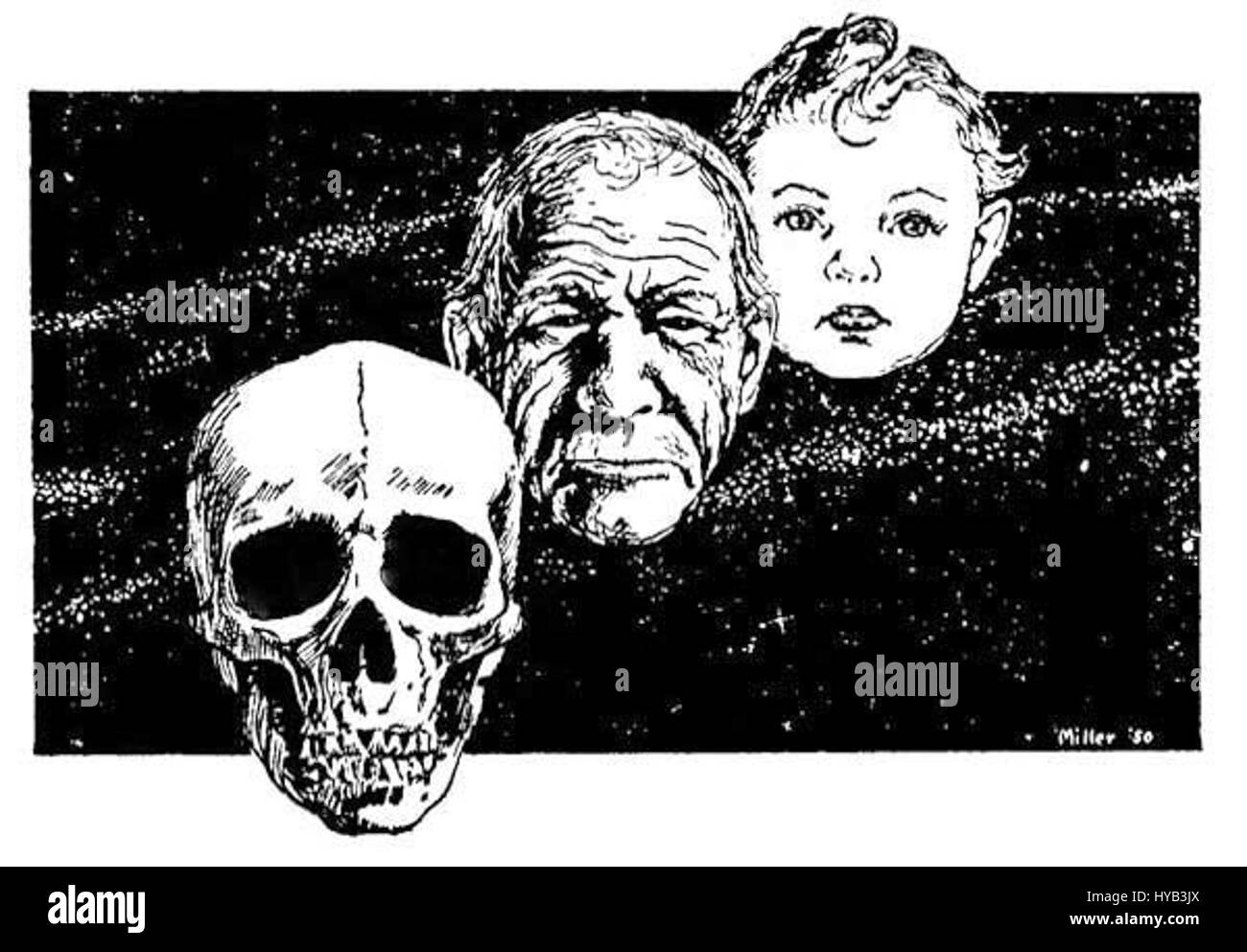 An illustration from 'The Last Enemy,' capturing a dramatic moment from ...