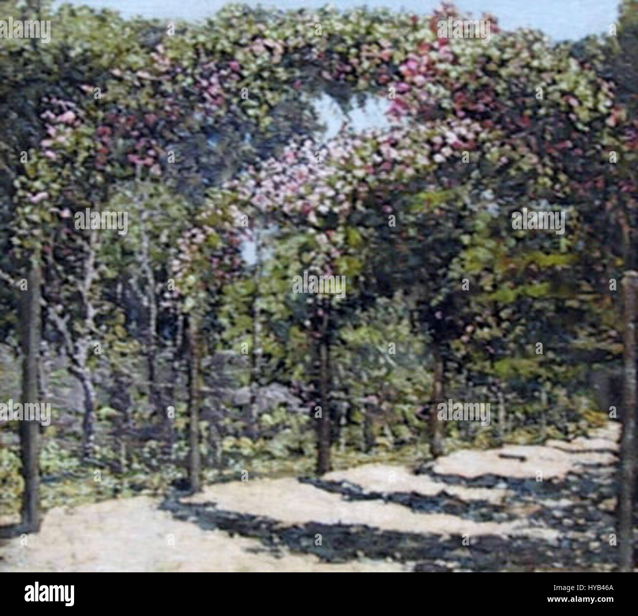 Pergola garden painting hi-res stock photography and images - Alamy