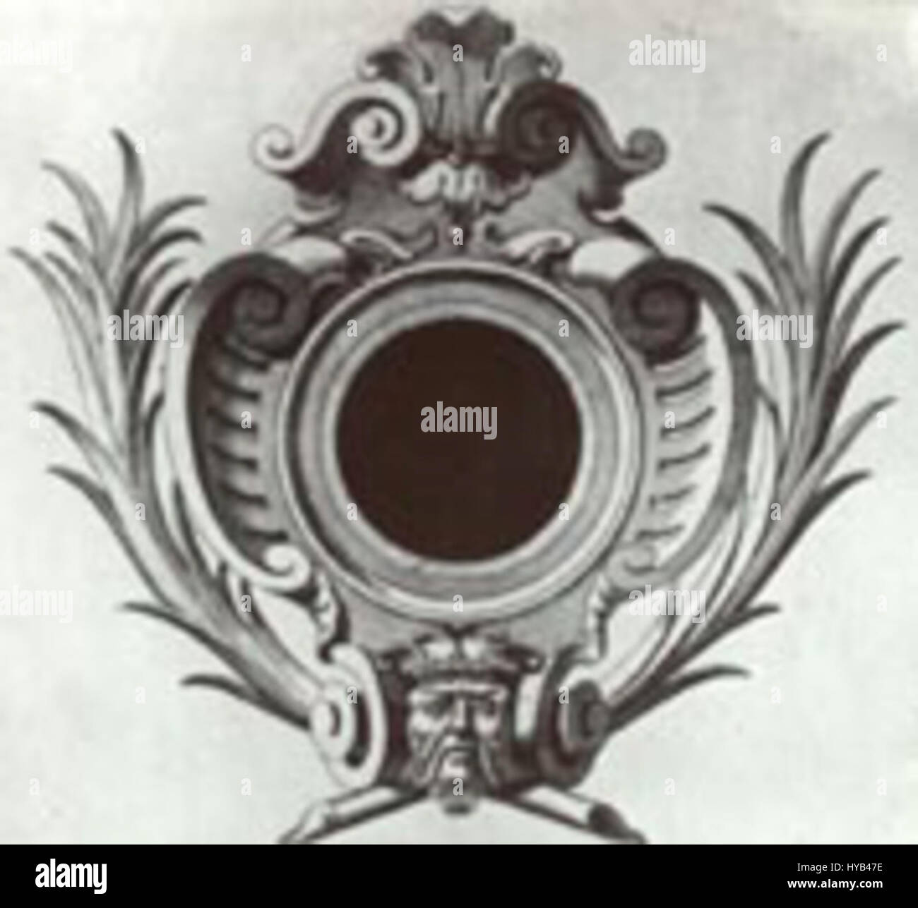 The Italian Cartouche Frame is a decorative element often used in ...