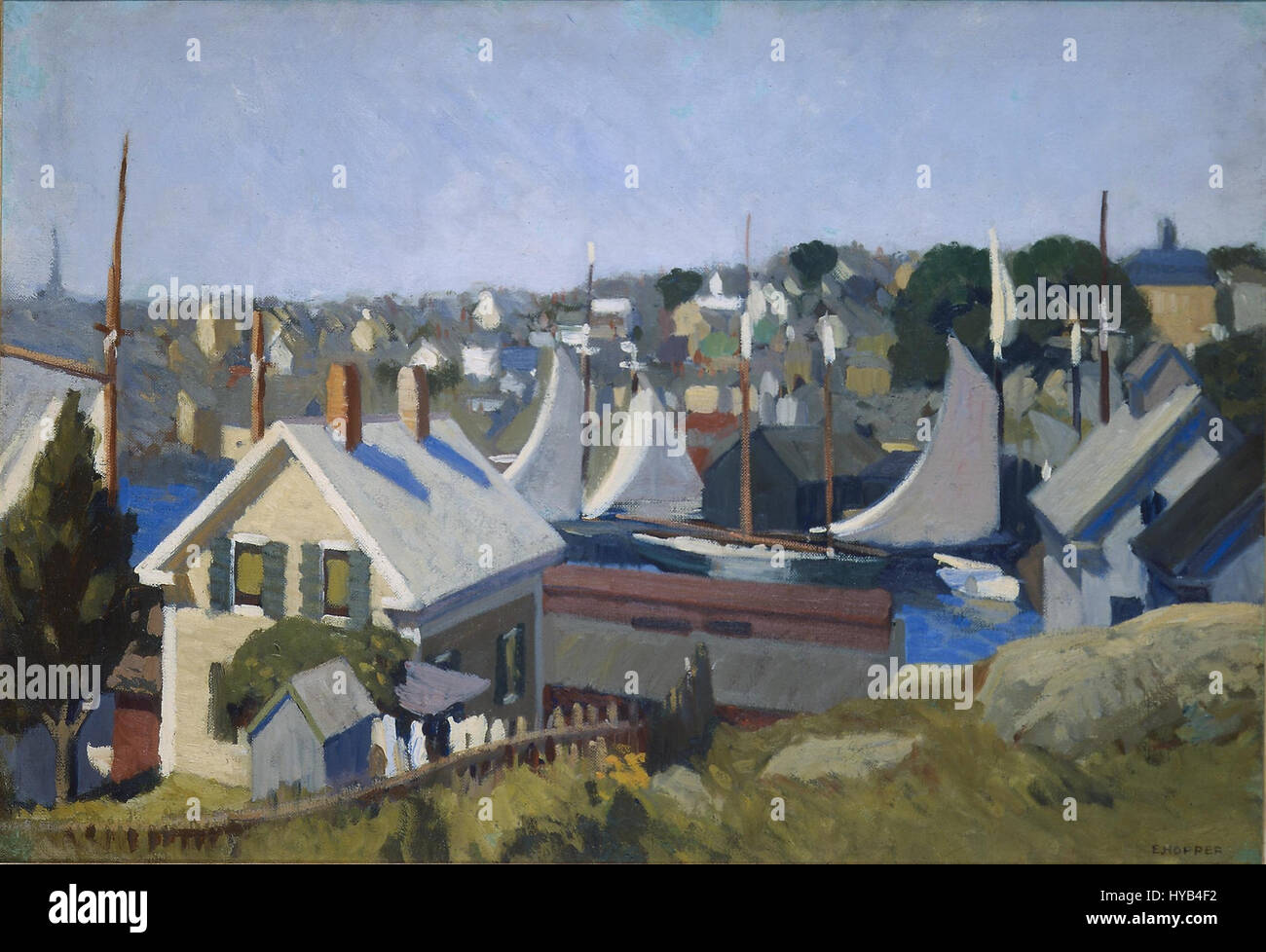 Edward Hopper’s painting 'Gloucester Harbour' captures the quiet ...