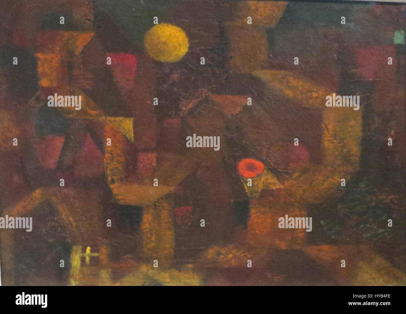'Abstract Architectural Composition with Dark Yellow Ball' by Paul Klee ...