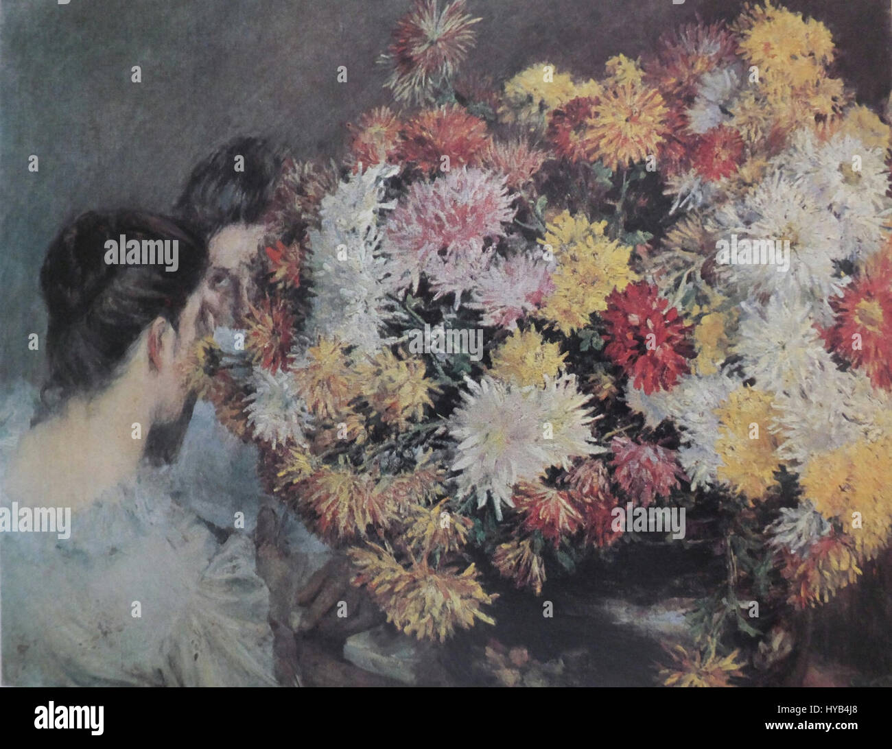 Kuroda Seiki’s painting *Chrysanthemums and Western Women* combines ...