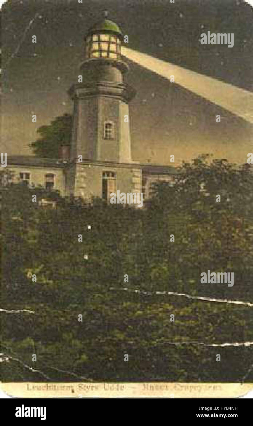 A vintage postcard of Stirsudden Lighthouse, showcasing its distinctive ...