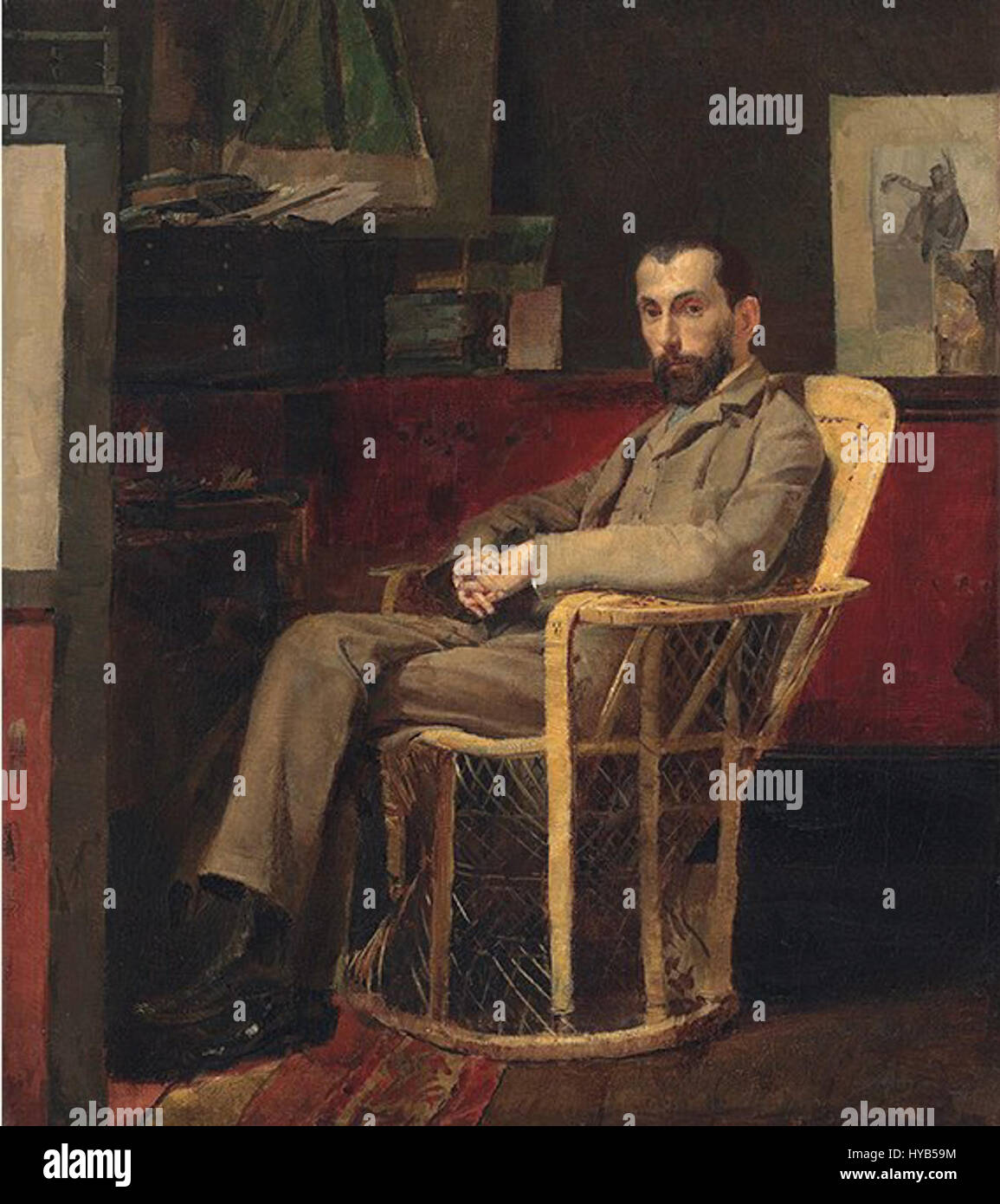 Tom Roberts’ 1886 portrait of Louis Abrahams captures the figure with ...