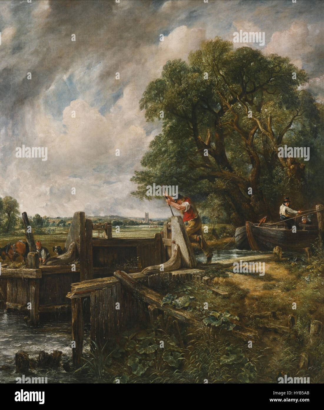 John Constable The Lock (second Foster version Stock Photo - Alamy