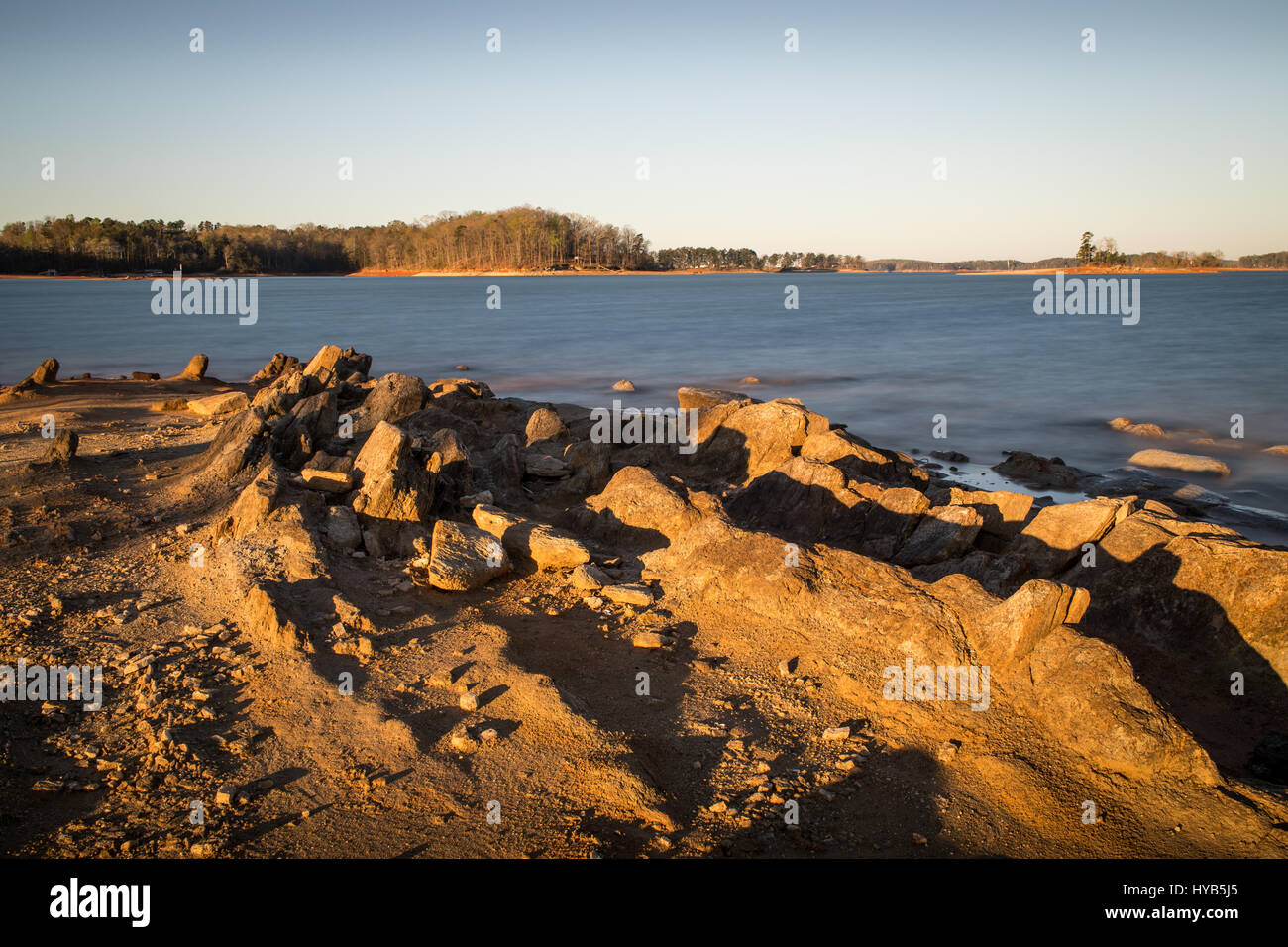 This image was taken during a period of very low water levels in Lake ...