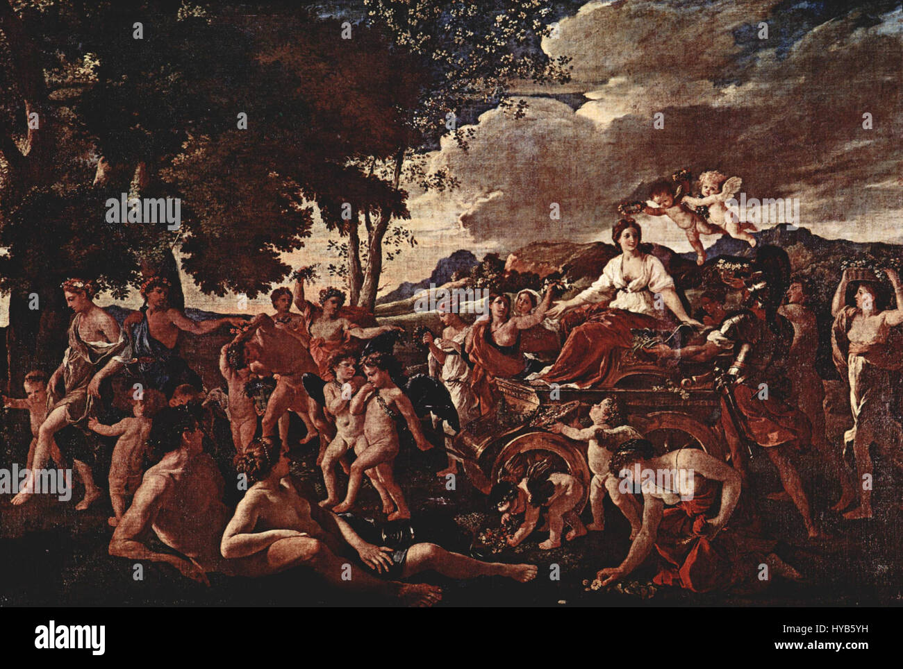 'Le Triomphe de Flore' by Nicolas Poussin is a classical allegorical ...