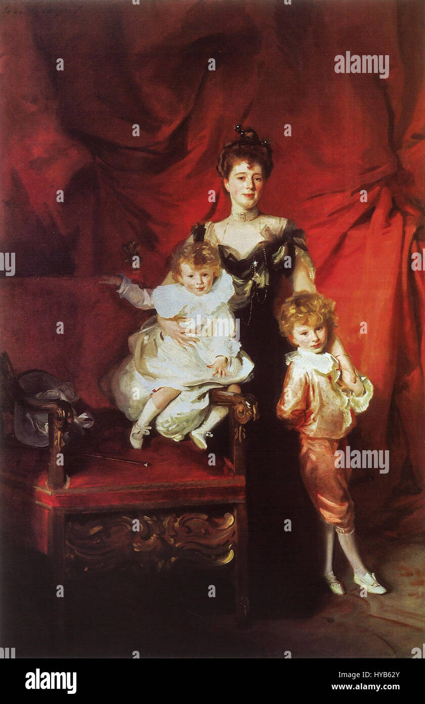 John Singer Sargent's portrait 'Mrs. Cazalet and Children Edward and ...