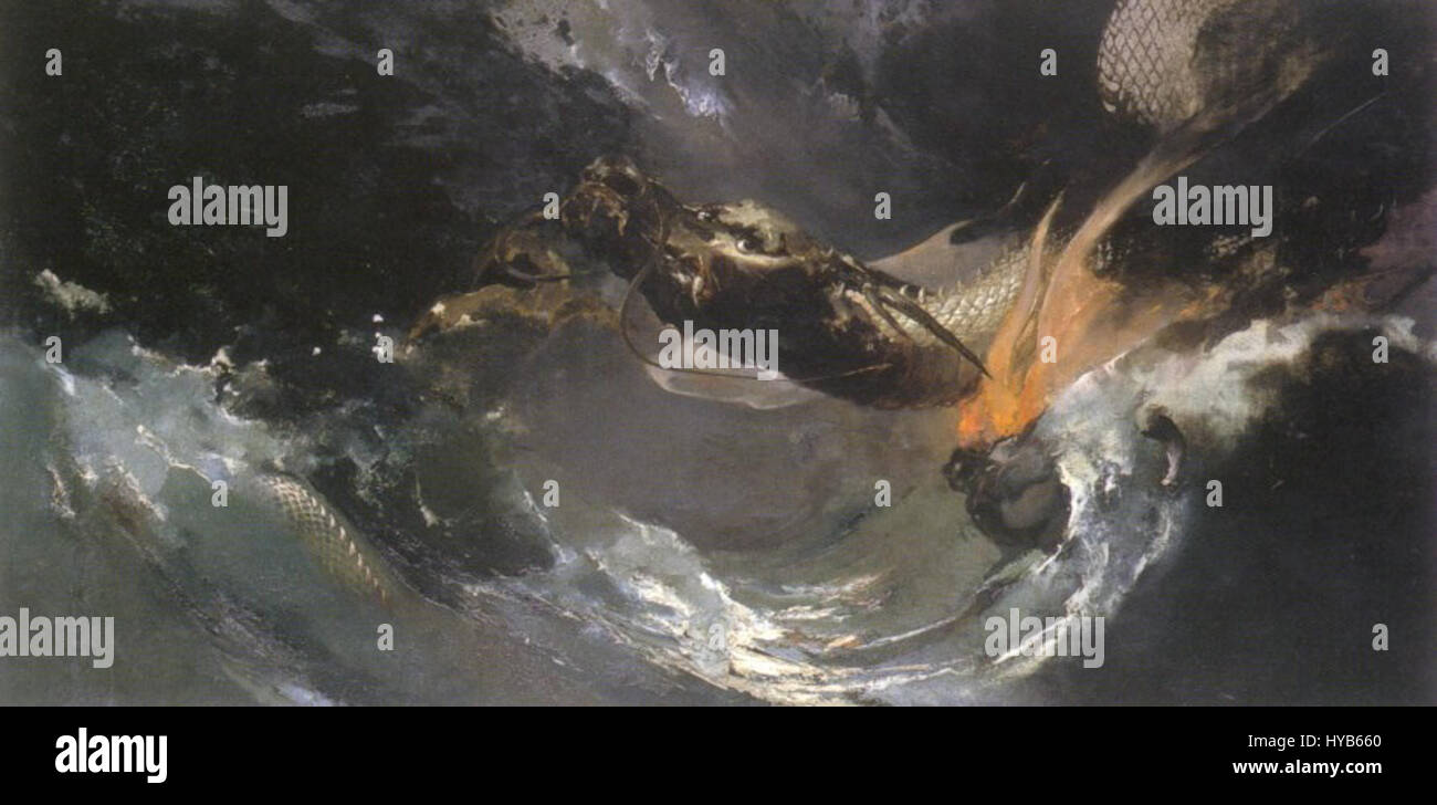 Dragon and Clouds by Kawamura Kiyoo Stock Photo - Alamy