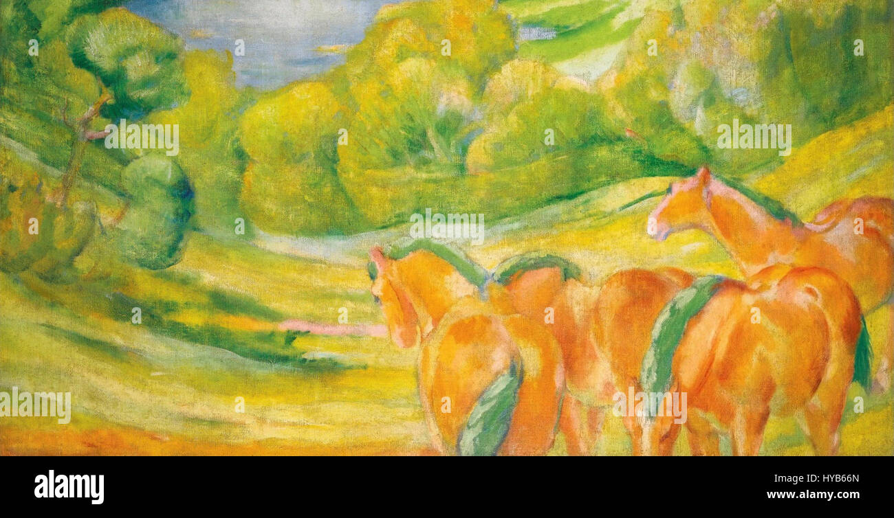 'Large Landscape I' is a 1909 painting by German Expressionist Franz ...