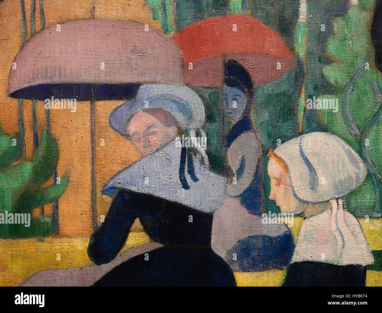 Emile Bernard’s 1892 painting 'Les Bretonnes aux Ombrelles' features ...