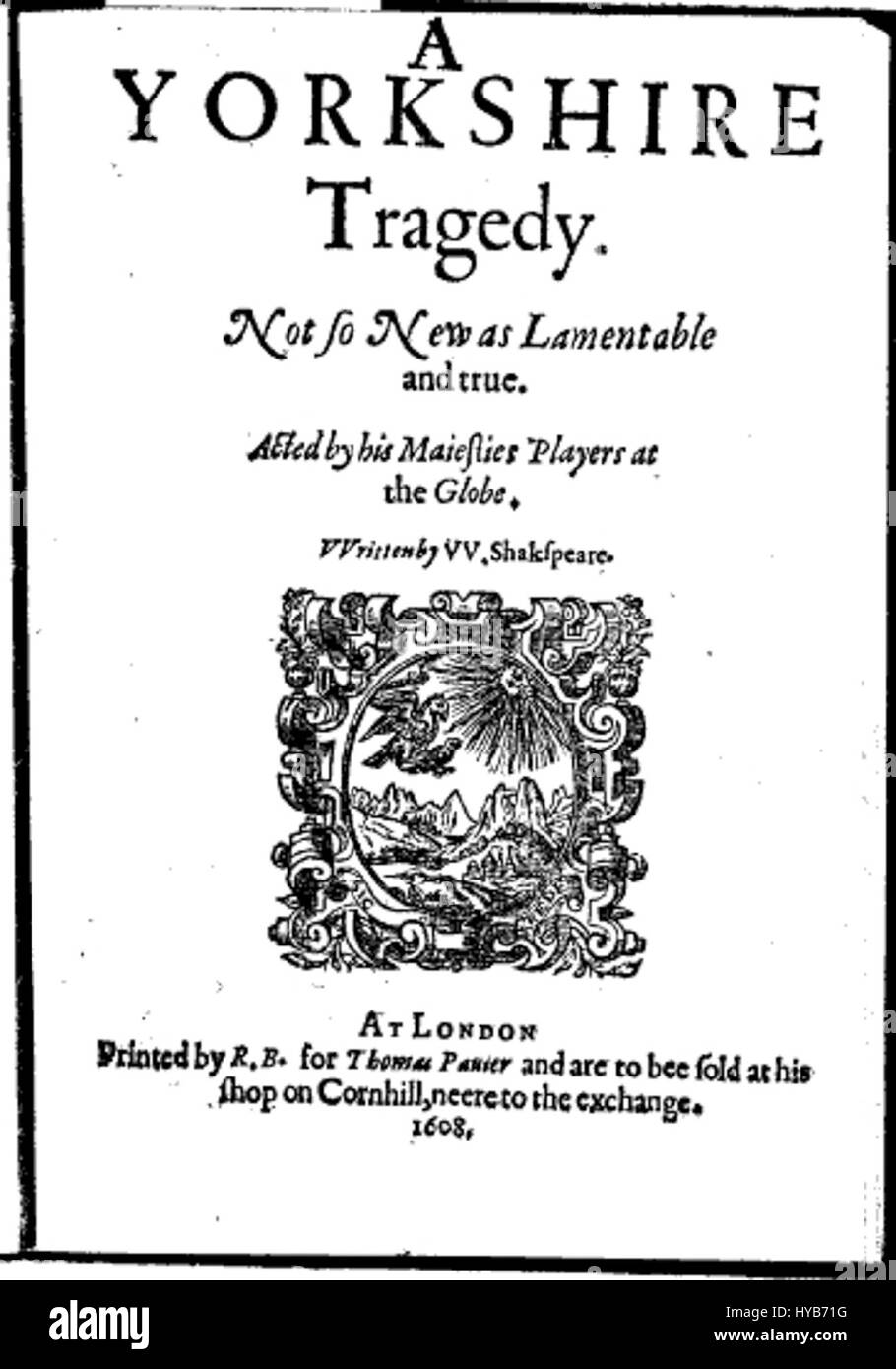 'Yorkshire Tragedy' is a Jacobean tragedy written by Richard Brome, set ...