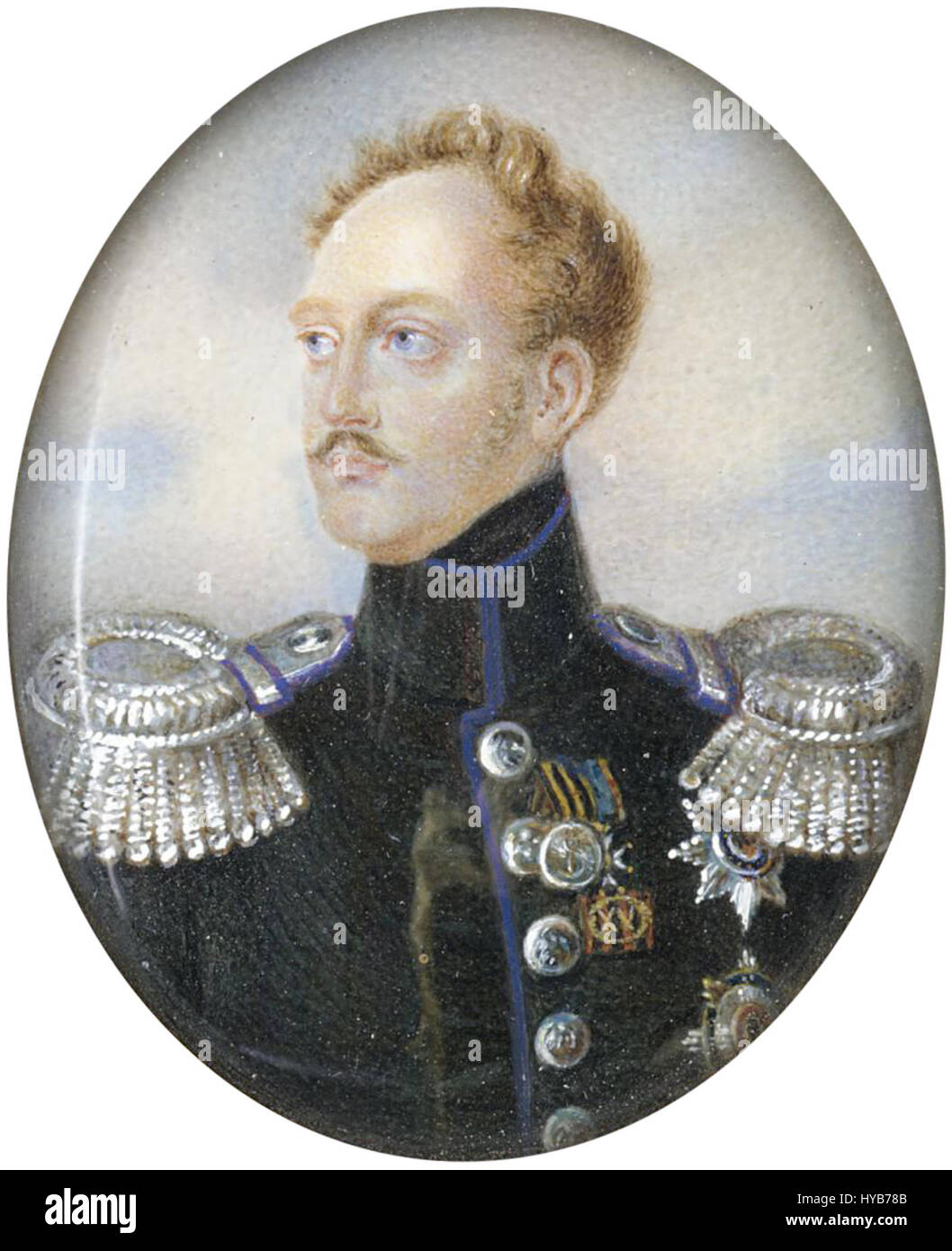 This miniature portrait of Nicholas I, from a private collection ...