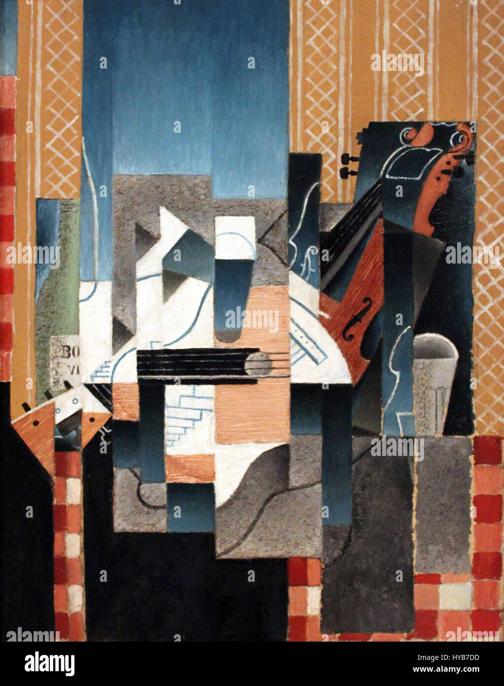 The 1913 painting 'Violin and Guitar' by Juan Gris showcases the artist ...